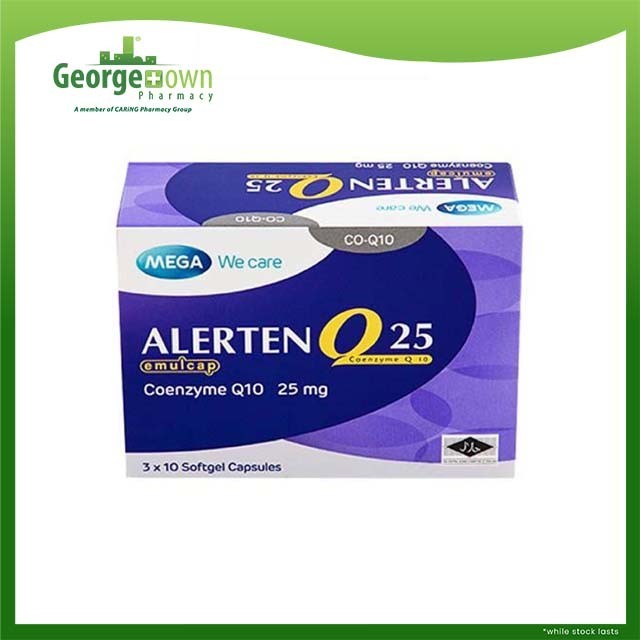 MEGA WE CARE COENZYME Q10 25MG SOFTGEL CAPSULE 30S [Georgetown Pharmacy ...