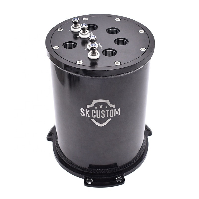 SK CUSTOM Universal 2.8L Aluminum Fuel Surge Tank Fuel Tank For Twin ...