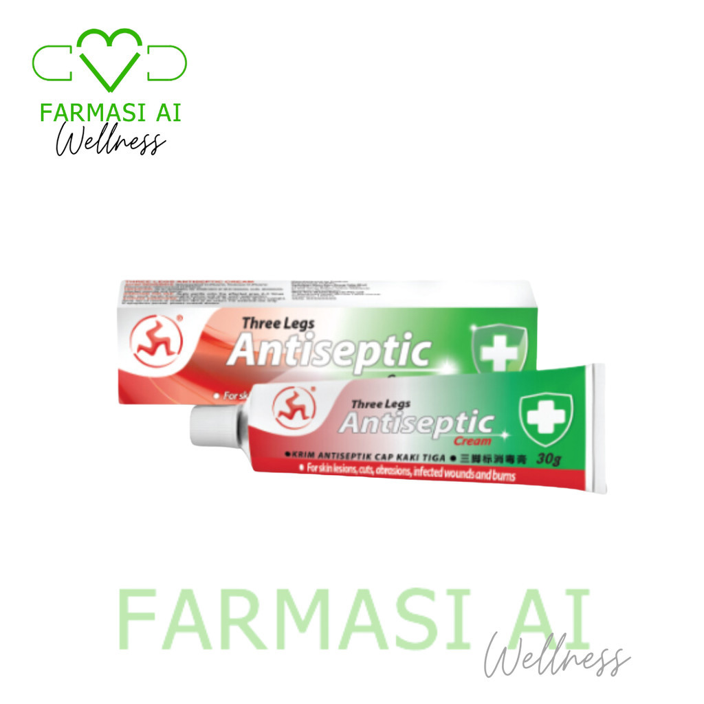 Three Legs Antiseptic Cream 30g (Exp : 06/2026) | Shopee Malaysia