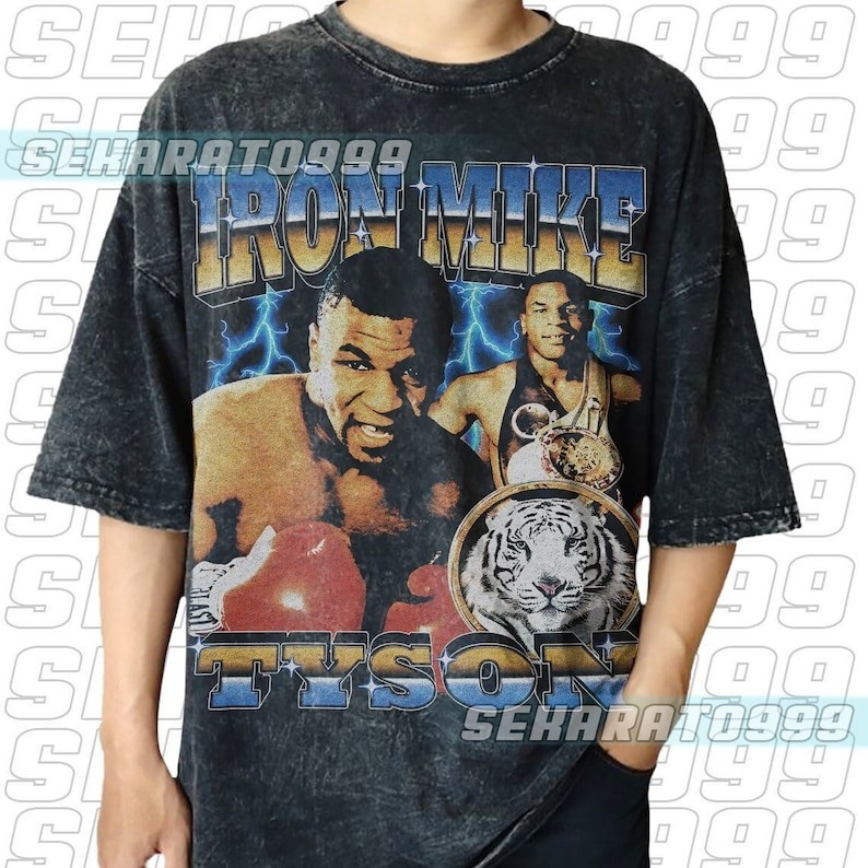 Besi Mike Tyson Kemeja-T Vintage 90-an Kemeja Mike Tyson Cuci Vintaj T ... Besi Mike Tyson Kemeja-T Vintage 90-an Kemeja Mike Tyson Cuci Vintaj T ...