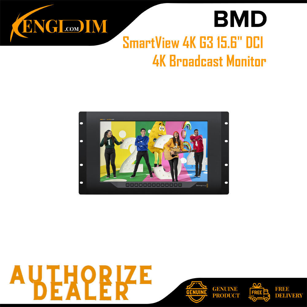 Blackmagic Design SmartView 4K G3 15.6" DCI 4K Broadcast Monitor with ...