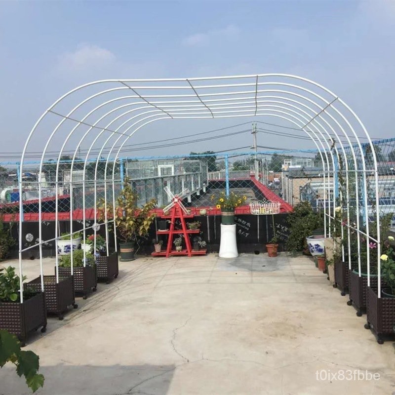 HY-6/Outdoor Arch Flower Stand Iron Flower Bracket Luffa Lattice Rose ...