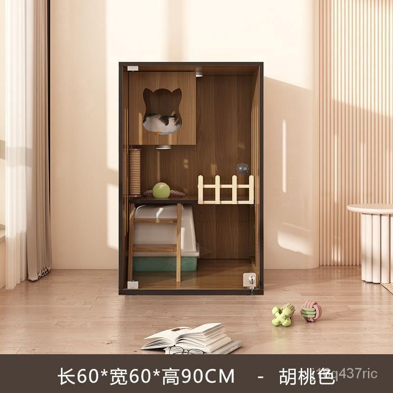 Cat Villa Home Cattery Cabinet Panoramic Cat Nest Indoor Cat Cage Cat ...