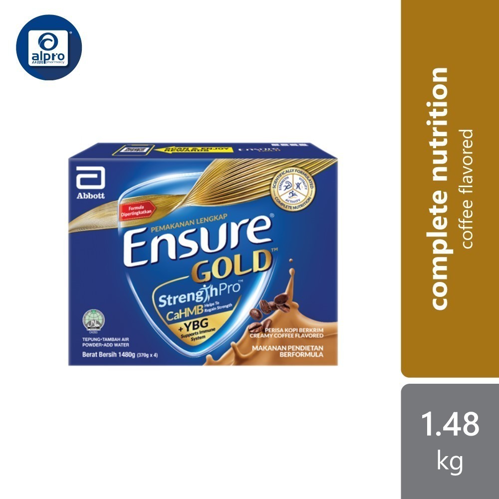 Abbott Ensure Gold Coffee YBG (Yeast Beta Glucan) 1.48kg | Improved ...