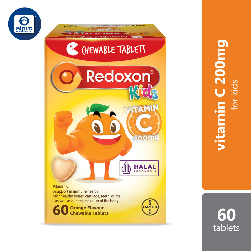 Redoxon Kids Vitamin C 200mg Chewable (60s) | Shopee Malaysia
