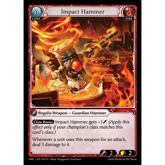 Impact Hammer | MRC - 19 - R | Regalia Weapon — Guardian Hammer [GATCG ...