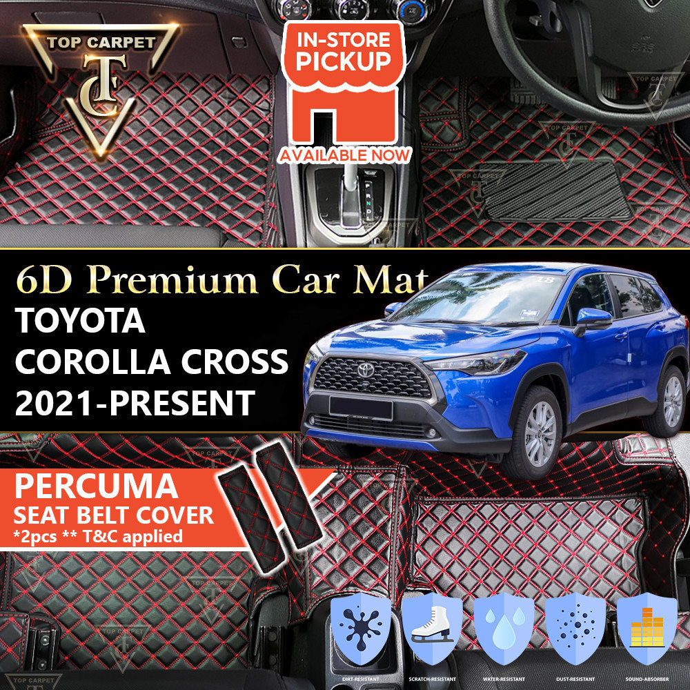 Top Carpet TOYOTA COROLLA CROSS ( 2021 - 2026 ) 6D PU Leather Car ...