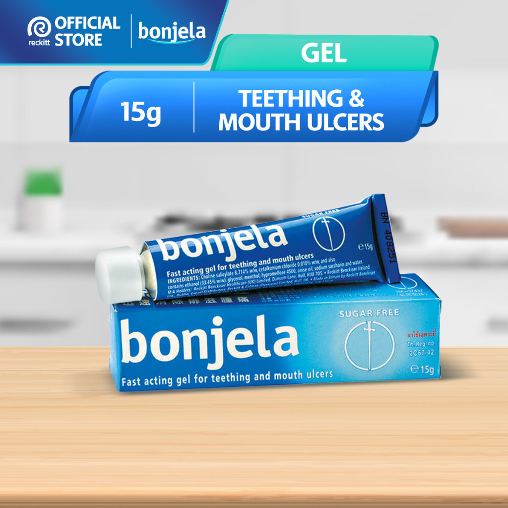 Bonjela Fast Acting Gel for Teething and Mouth Ulcers (15g) | Shopee ...