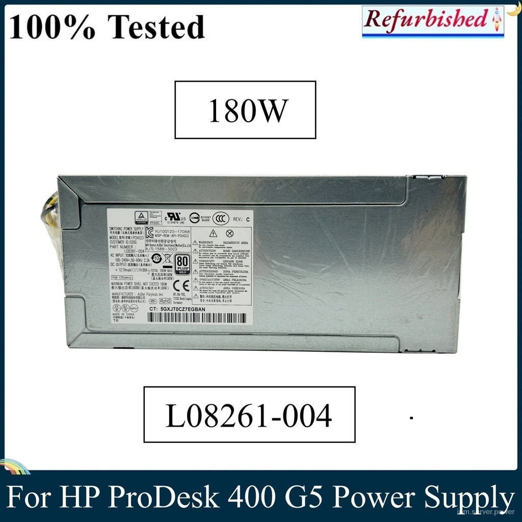 LSC Refurbished For HP ProDesk 400 G5 280 G4 600 800 G3 Desktop 180W Switching Power Supply ...