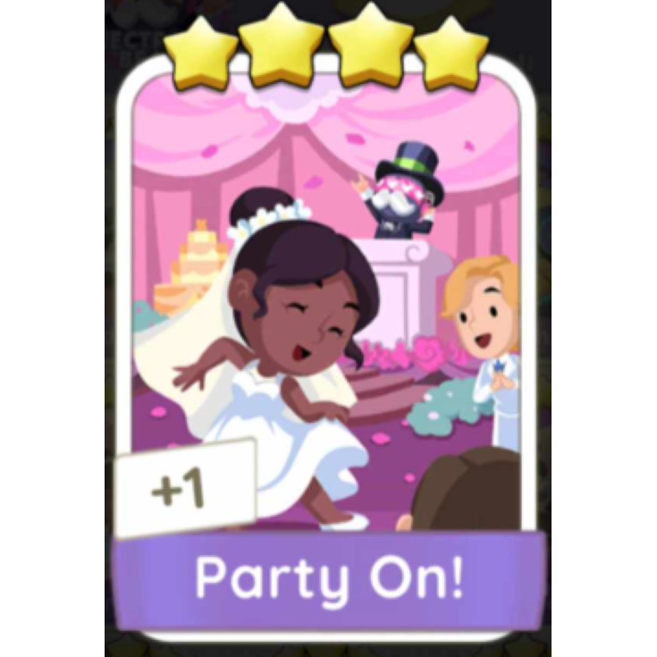 Monopoly 2nd Album sticker 4 star Party On (Set 22) | Shopee Malaysia