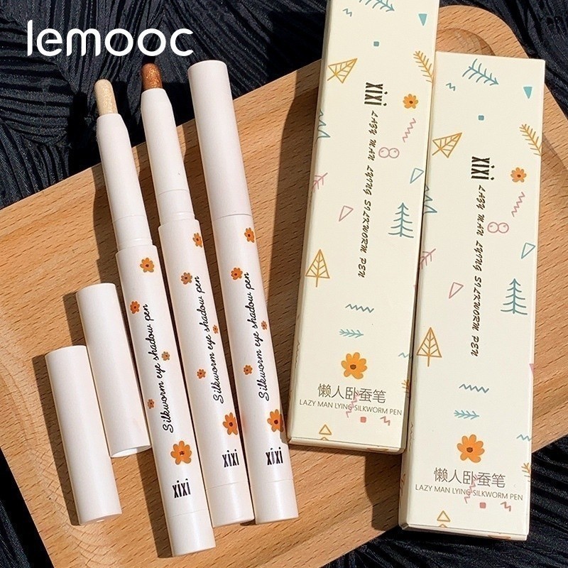 Glitter Eyeshadow Pen Highlighter Lying Silkworm Pencil Long Lasting ...