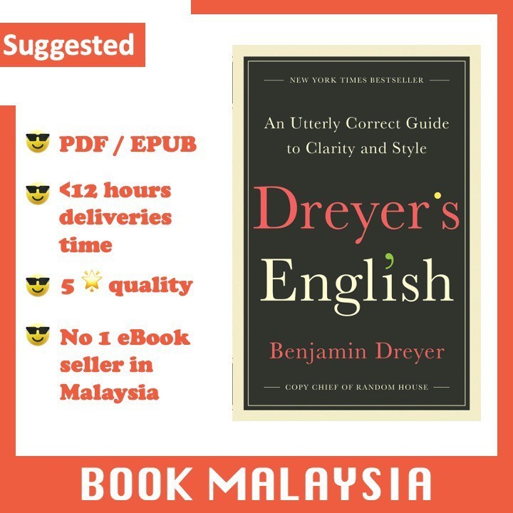 Book/Buku/eBook: Dreyer's English : An Utterly Correct Guide to Clarity and Style by Benjamin ...