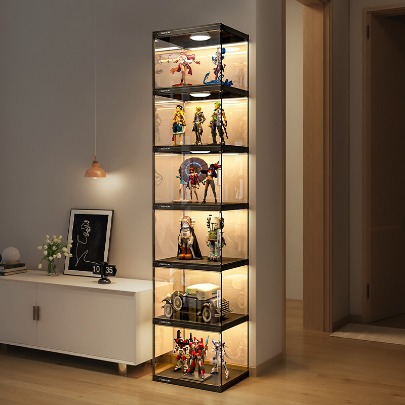 Lego display box with light block Model toy dustproof display cabinet ...
