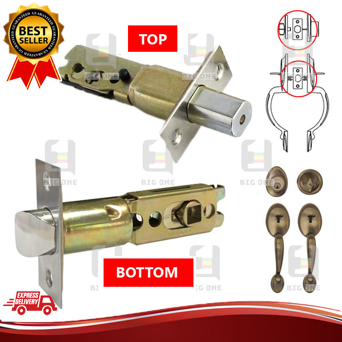 MAIN ENTRANCE 380 DOOR LOCK HANDLESET SPARE PART LATCH BACKSET DEADBOLT ...