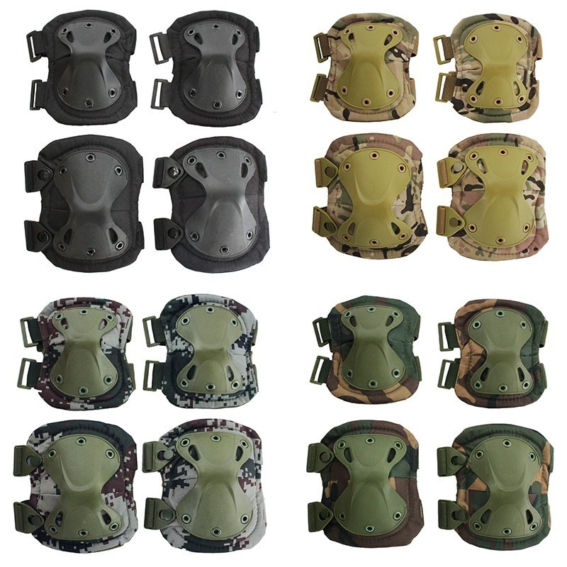 Outdoor Sports Equipment CS EVA Tactical Elbow Knee Pads Protection ...
