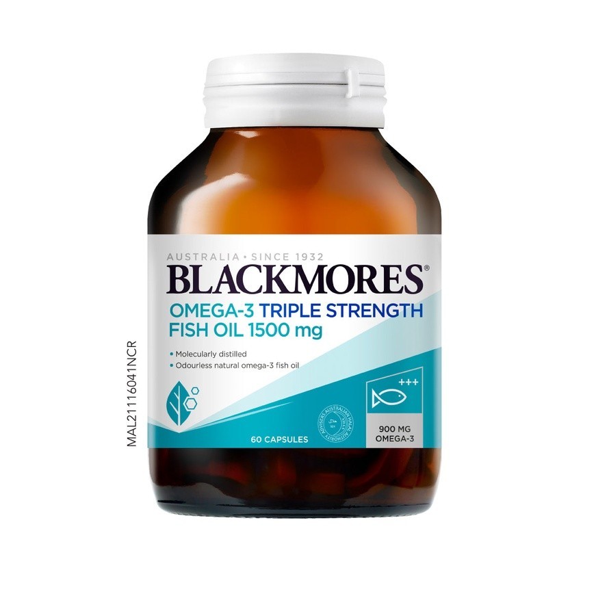 [Exp: Nov 2026] BLACKMORES OMEGA 3 TRIPLE STRENGTH FISH OIL 1500MG 60'S ...