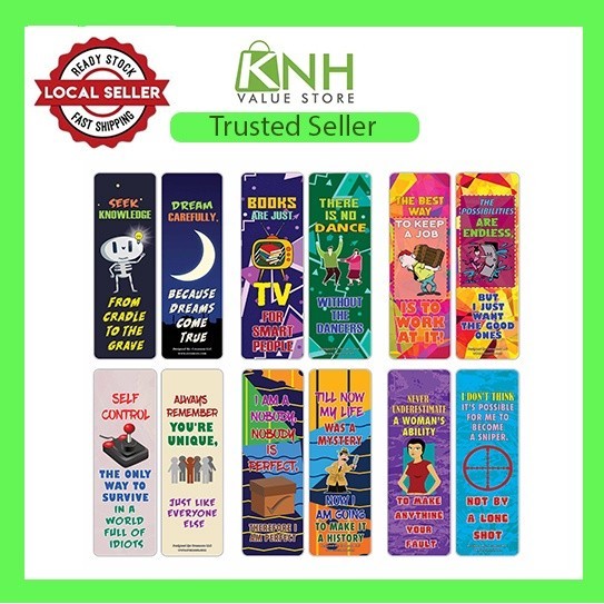 Motivational One Liners Bookmarks Series 2 (6-Pack) | Shopee Malaysia