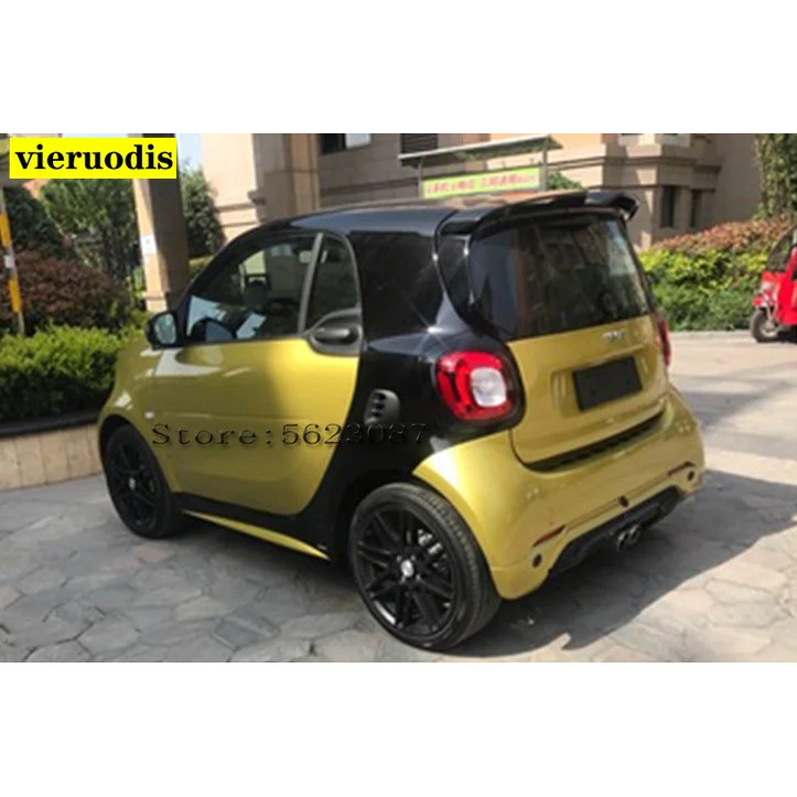 For Smart fortwo 453 Spoiler Carlsson ABS Material Car Rear Wing Primer ...