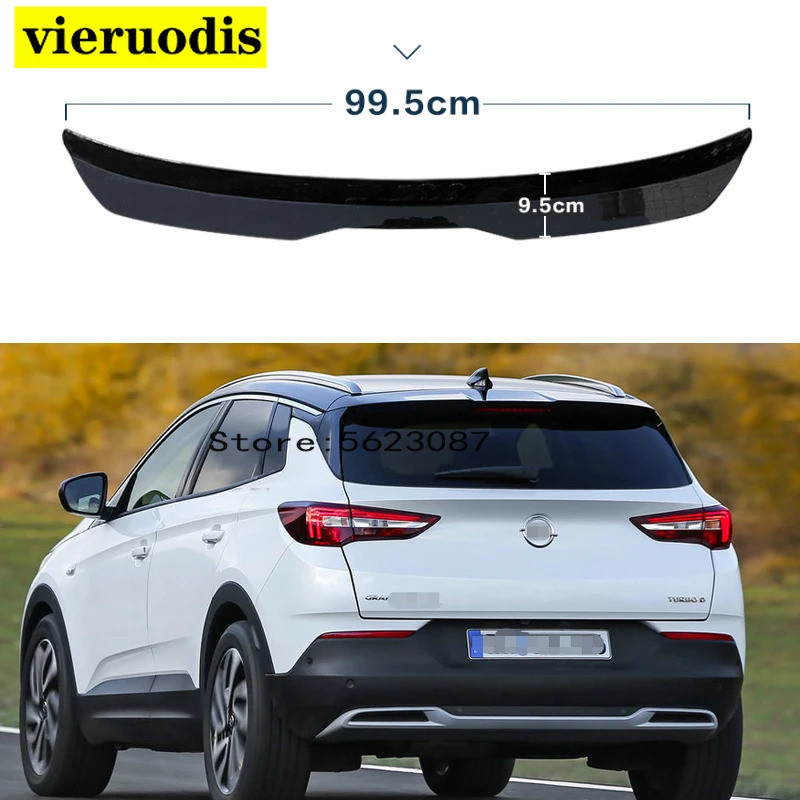 Fake Carbon Fiber Rear Roof Lip Spoiler For Opel Grandland X 2015 2016 ...