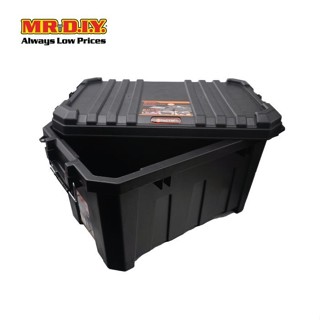 TACTIX Heavy-Duty Storage Container Plastic Tool Box Organizer 320502 (45L) (60.5 x 38.3 x 32 ...