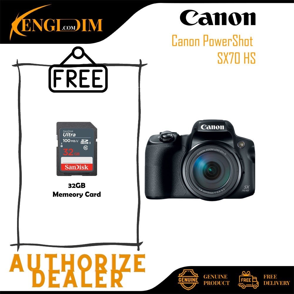 (Ready Stock)Canon PowerShot SX70 HS / SX70HS Digital Camera (Canon Malaysia Warranty) | Shopee ...
