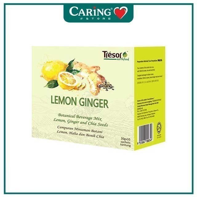 CARING TRESOR EARTHFOOD LEMON GINGER TEA (20G × 10S) | Shopee Malaysia