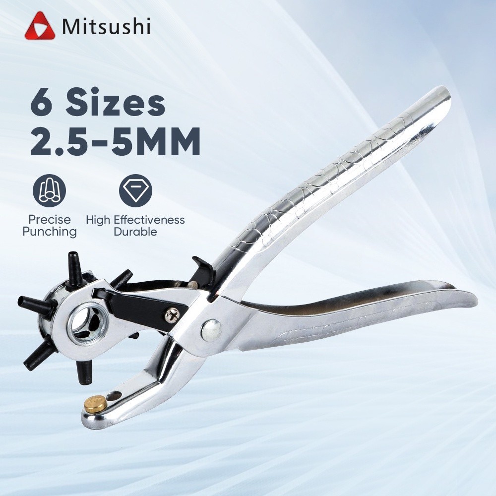 Mitsushi Leather Punch Plier Belt Hole Punch Pliers Eyelet Puncher ...