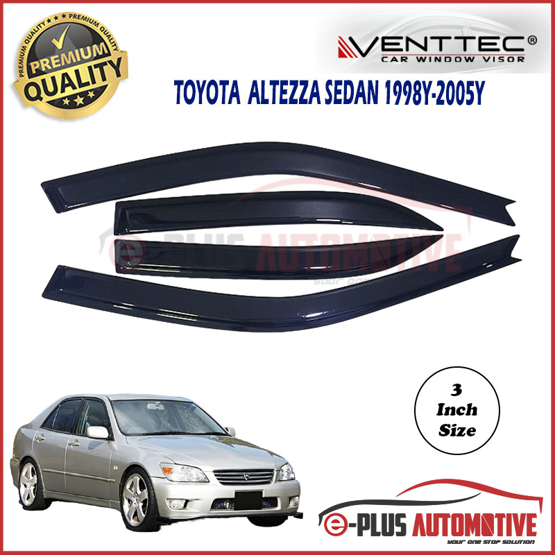 Toyota Altezza 1998-2005 Venttec Premium Acrylic 3mm Door Visor (Made ...