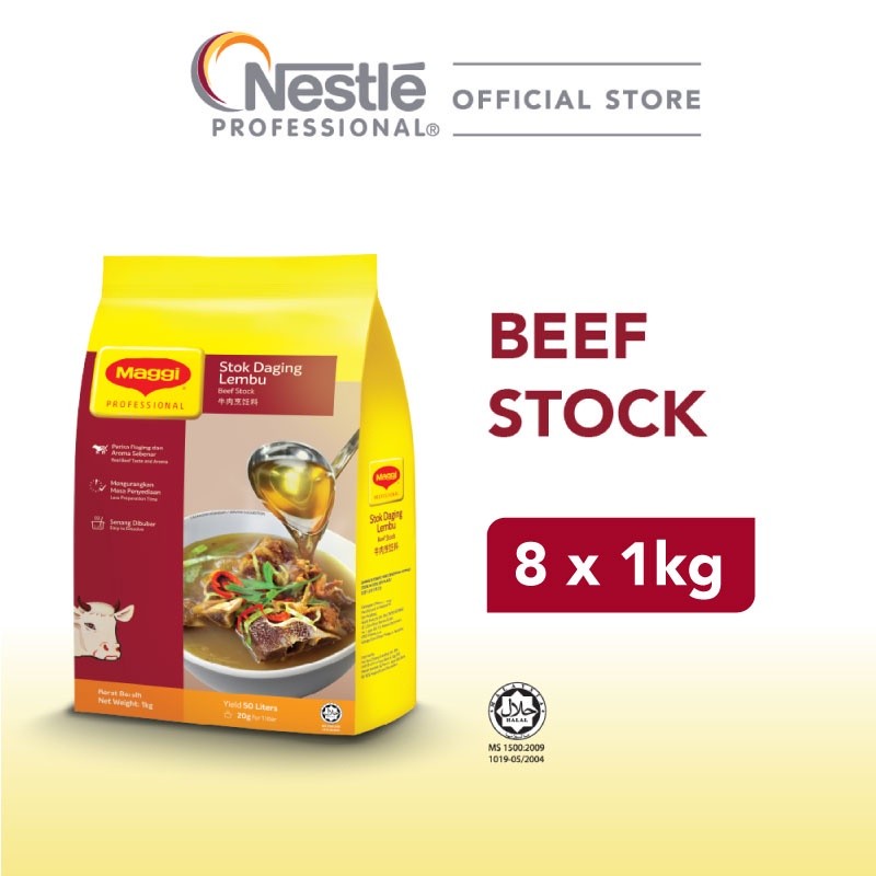 MAGGI Beef Stock - 1kg x 8 (1 carton) | Shopee Malaysia