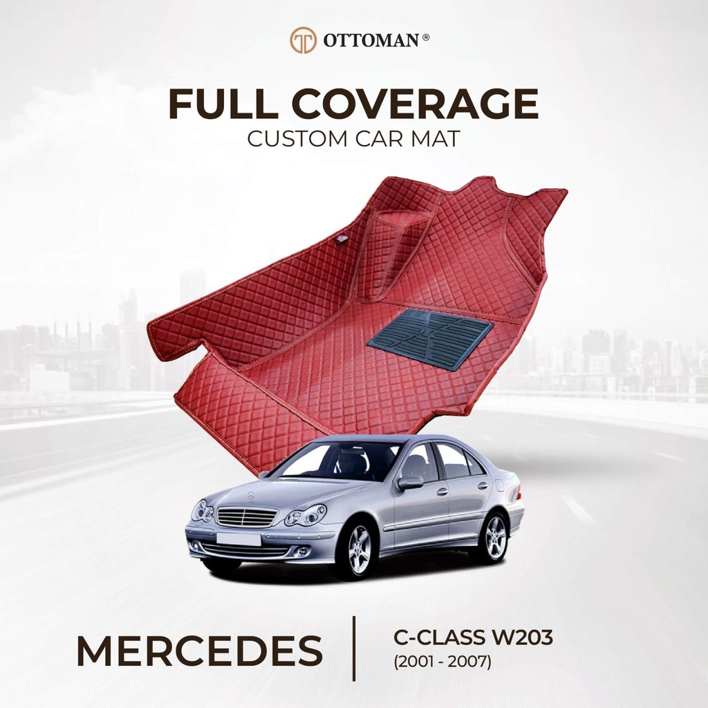 Ottoman Car Mat - Mercedes Benz C-Class W203 (2001-2007) | Shopee Malaysia