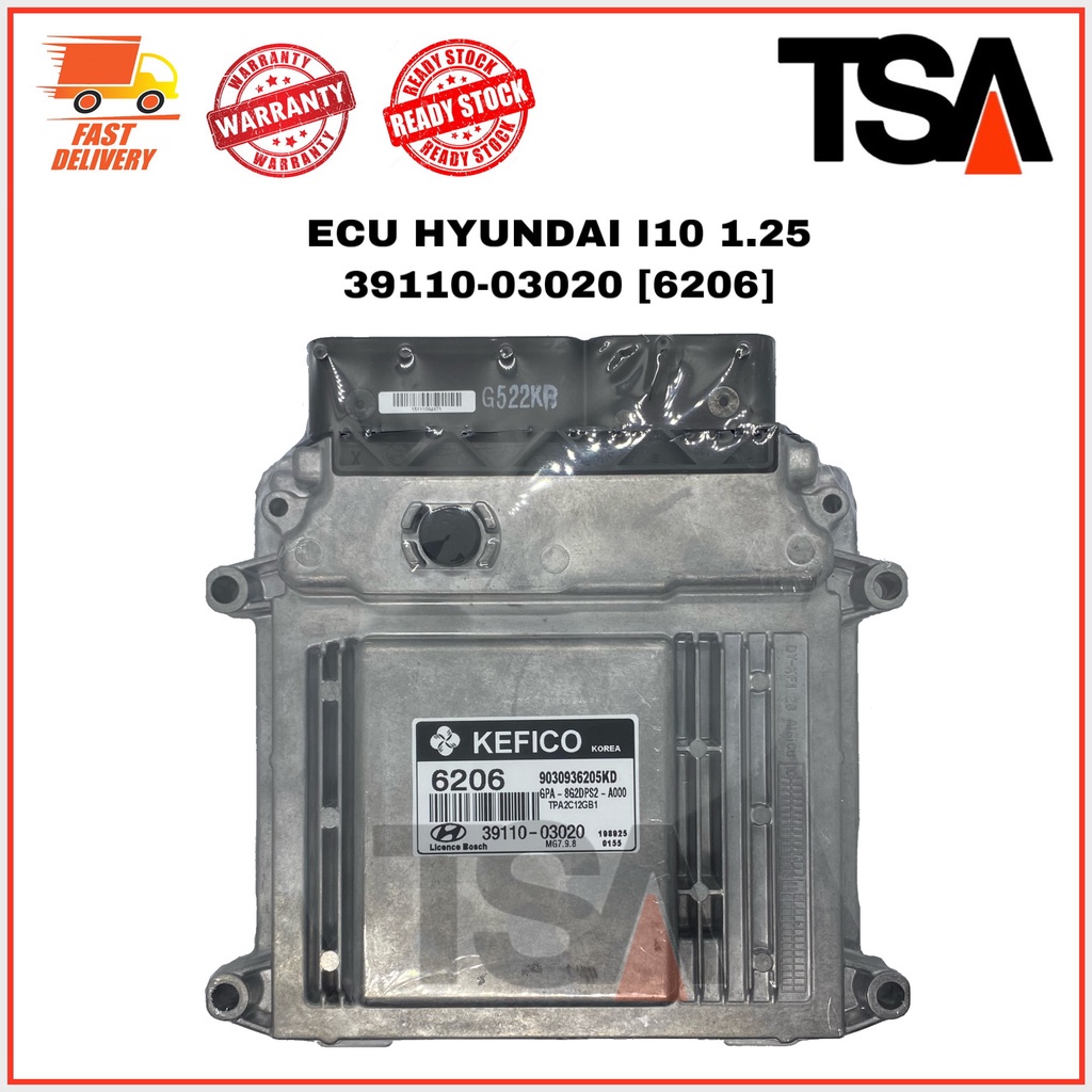 ECU HYUNDAI i10 1.25CC - 39110-03020 [6206] ENGINE CONTROL UNIT ...