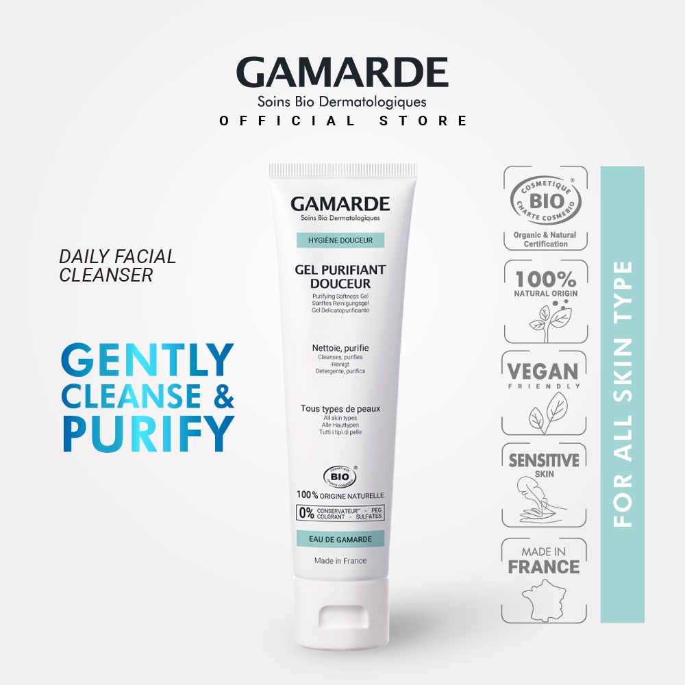 GAMARDE Organic Purifying Softness Cleansing Gel Soap-Free For Normal ...