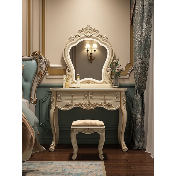 European dressing table bedroom makeup table Internet celebrity ins ...