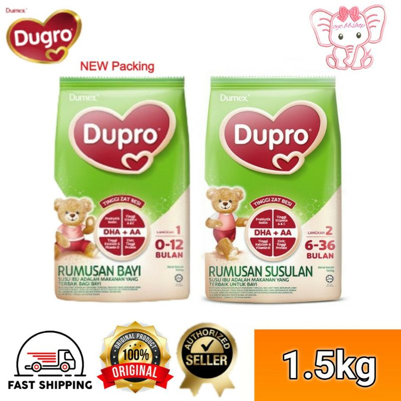 [ New Packaging ] DUMEX Dupro Step 1 0-12Bulan , Dupro Step 2 6-36Bulan ...