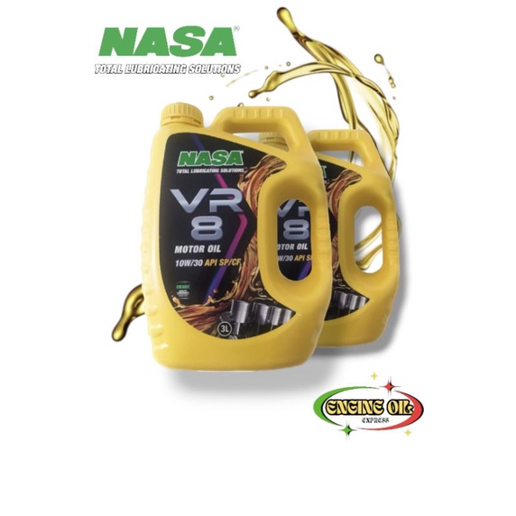 NASA VR8 Mineral Engine Oil 10W30 API SP/CF (3L) | Shopee Malaysia