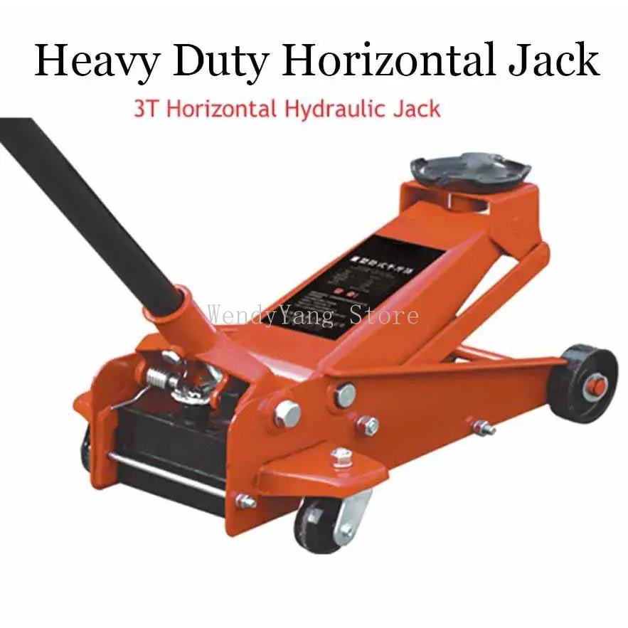 3T Horizontal Hydraulic Jack Car Repair Repair Tire Hydraulic Jack ...