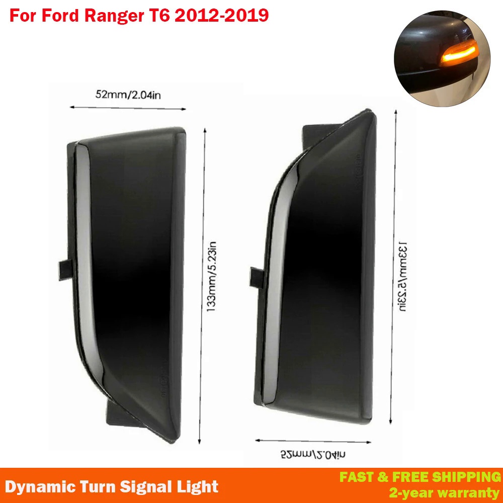 LED Dynamic Turn Signal Light Side for Ford Ranger T6 2012-2019 Raptor ...