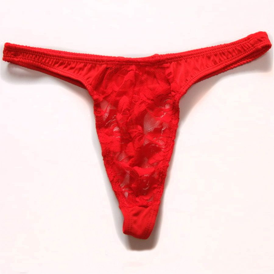 Confidential Shipment Men Sexy Lace Thong Sexy Underwear Hipless ...