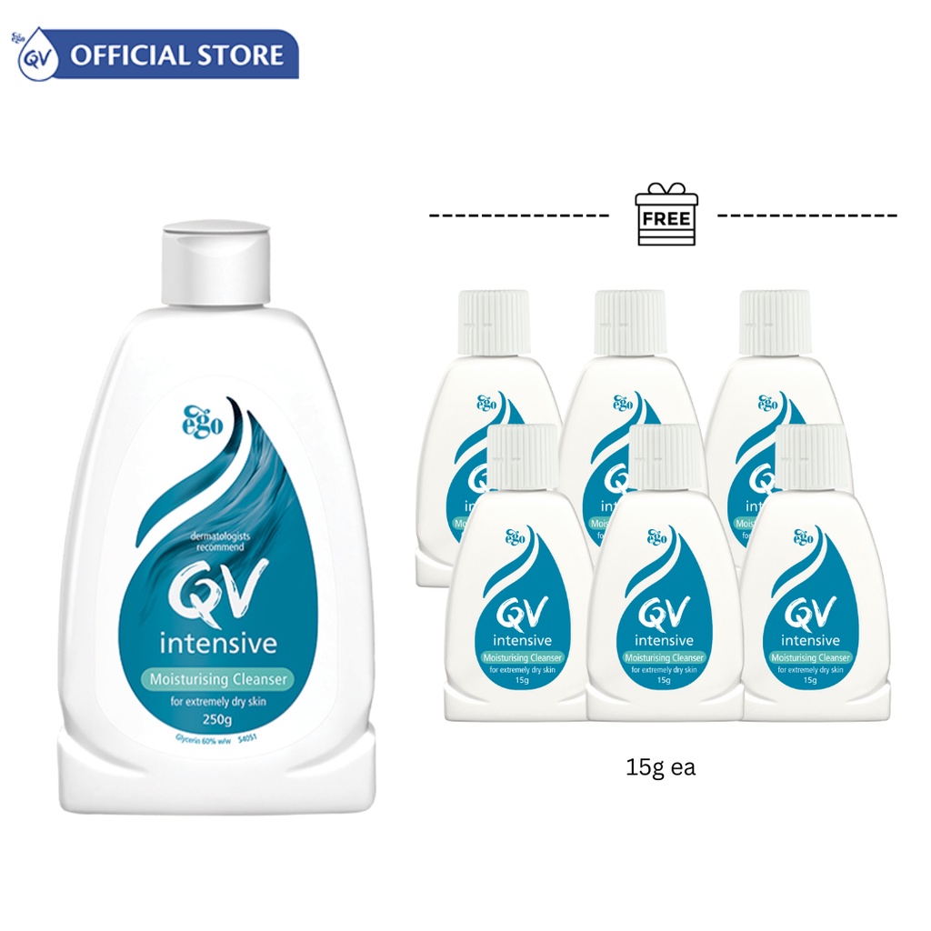 QV Intensive Moisturising Cleanser BUY 250g FREE 90g | Soap-free | 24 ...