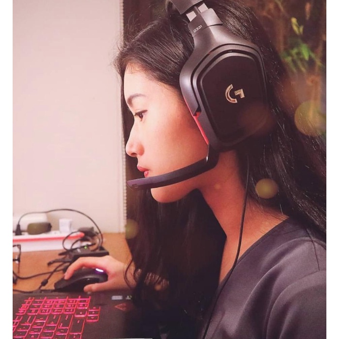 Logitech G331 Wired Gaming Headset , 50 mm Audio Drivers, Rotating ...