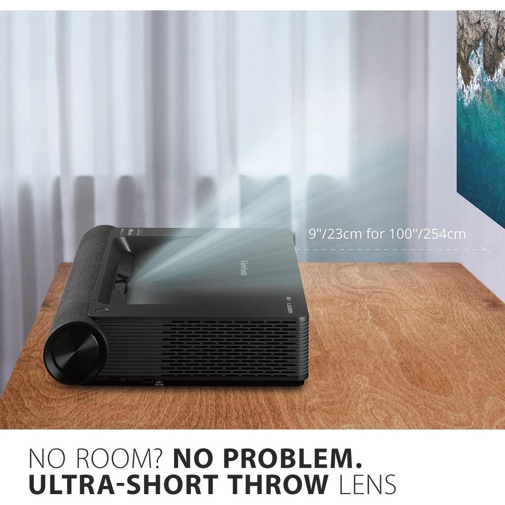 Viewsonic 4K HDR Ultra Short Throw Smart Laser Projector l Laser TV l ...