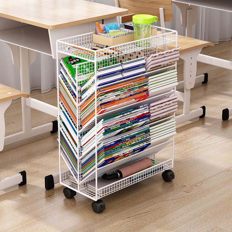 Get gifts/HY/6 Desk Small Bookshelf Movable Book Storage Floor Shelf ...
