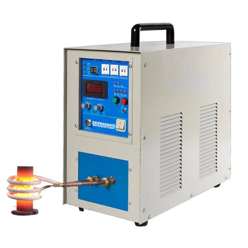 High-frequency Induction Heating Machine 15KW 220V Induction Heater Silver Gold Melting Furnace ...