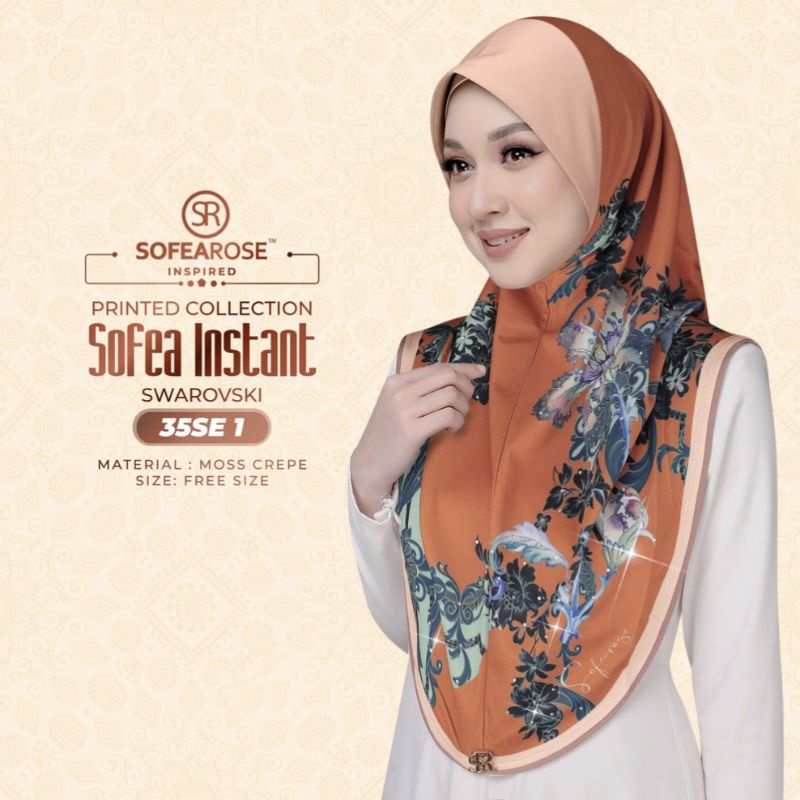 🔥se 5 🔥Sofearose Printed Sofea Instant Swarovski Collection | Shopee Malaysia