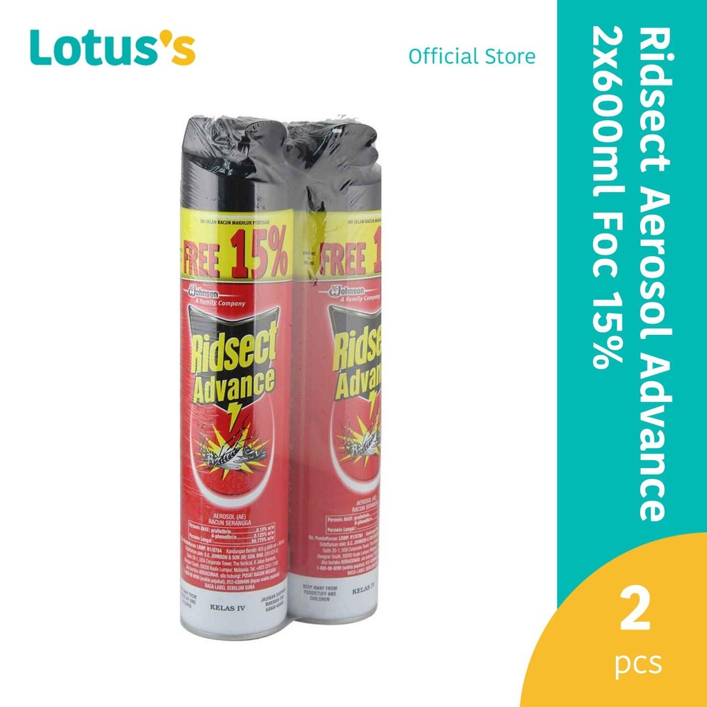 Ridsect Aerosol Advance 2x600ml Foc 15% | Shopee Malaysia