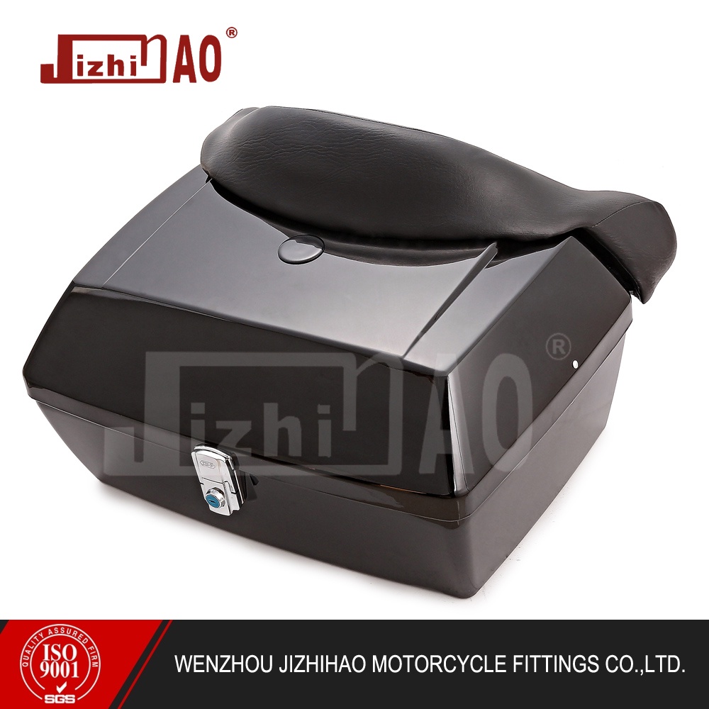 high-capacity 2 full face helmet motorbike trunk tail box top case with ...