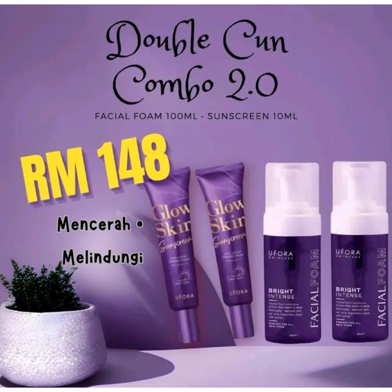 💜 UFORA SET DOUBLE CUN 💜 | Shopee Malaysia