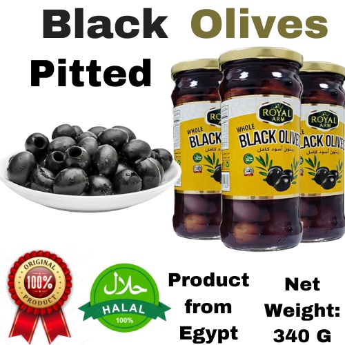 Pitted Black Olives 340 G Original 100% From Egypt by Royal Arm - Ready Stock | Shopee Malaysia