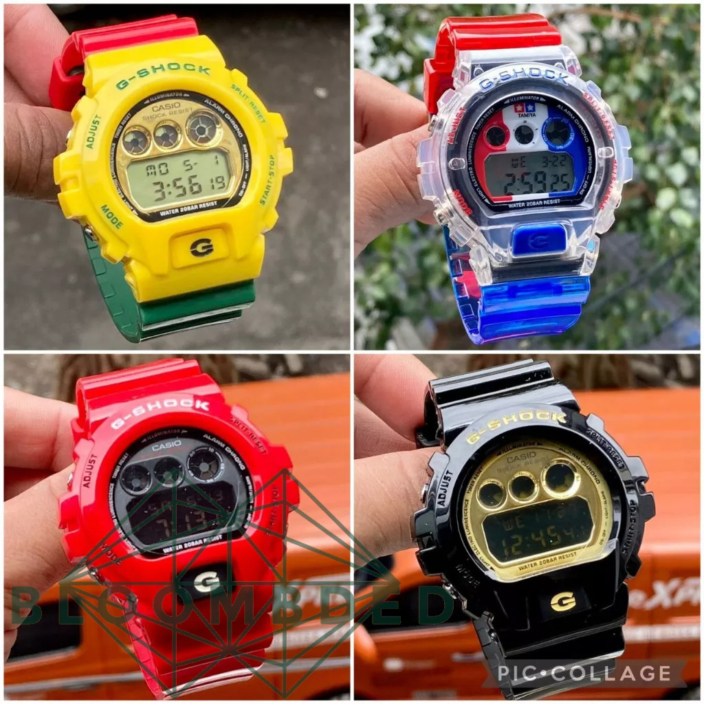 New Arrival G Shock DW6900 Men Sport Watch Dual Time Display 200M Water ...