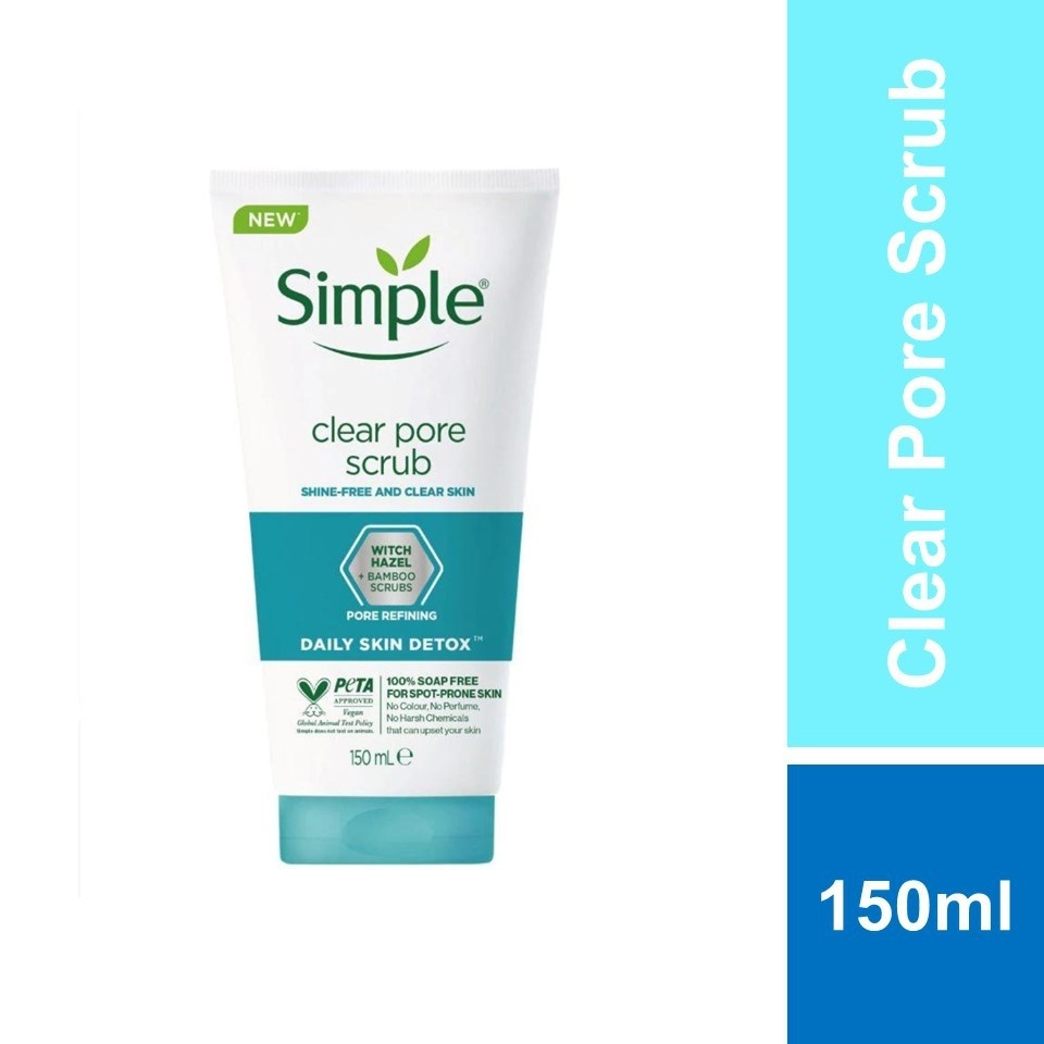 Simple Daily Skin Detox Pore Polishing Facial Scrub 150ml | Shopee Malaysia